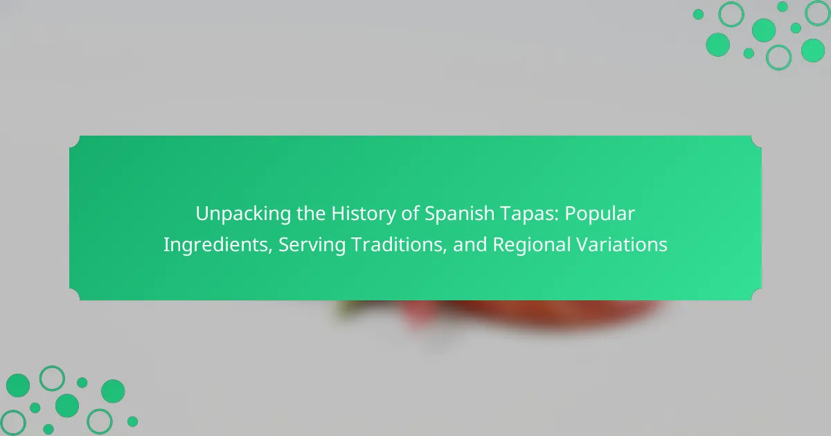 Unpacking the History of Spanish Tapas: Popular Ingredients, Serving ...